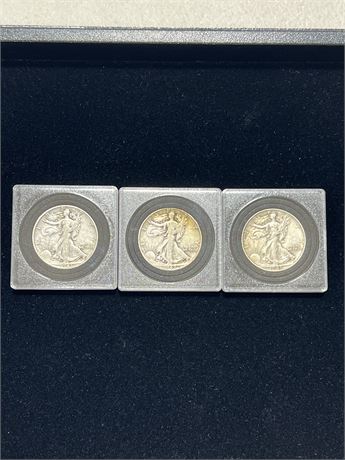 Rust Belt Revival Online Auctions - Lot of 3 walking liberty silver ...