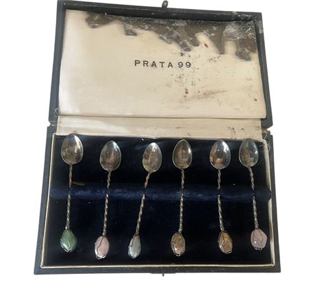 Rust Belt Revival Online Auctions - Prata 99 Set of 6 Demitasse spoons ...
