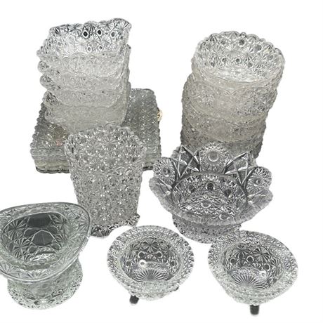 Rust Belt Revival Online Auctions - EAPG Daisy and Dot Pattern and More ...