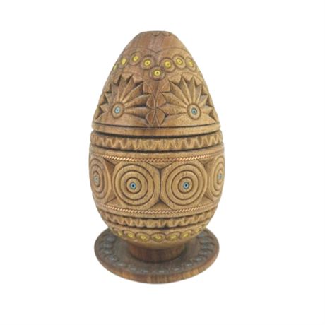 Rust Belt Revival Online Auctions - Vintage Ukranian Inlay Wood Carved ...