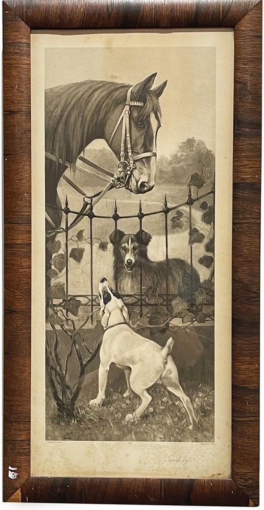 Rust Belt Revival Online Auctions - "Good By", 1906 Lithograph Etching ...