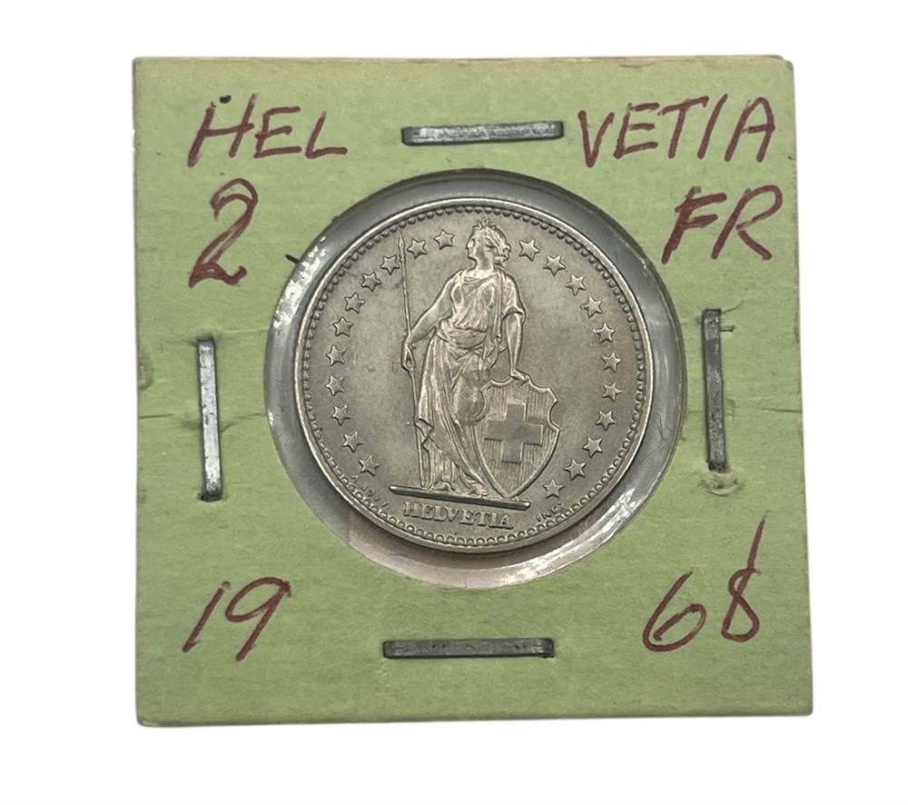 Rust Belt Revival Online Auctions - 1968 2 Fr Franc Swiss Switzerland ...