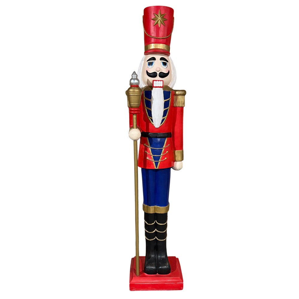Rust Belt Revival Online Auctions - Nutcracker Soldier Statue, red/blue ...