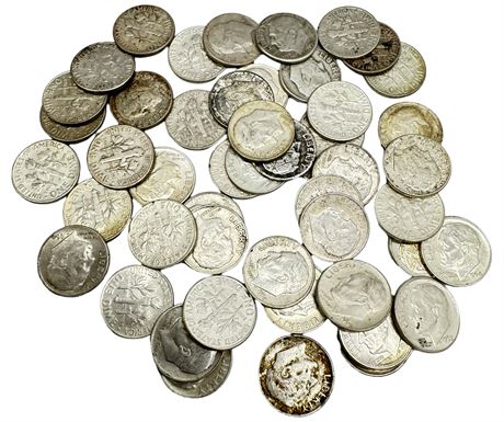 Rust Belt Revival Online Auctions - US Roosevelt Silver Dime Roll (50 ...
