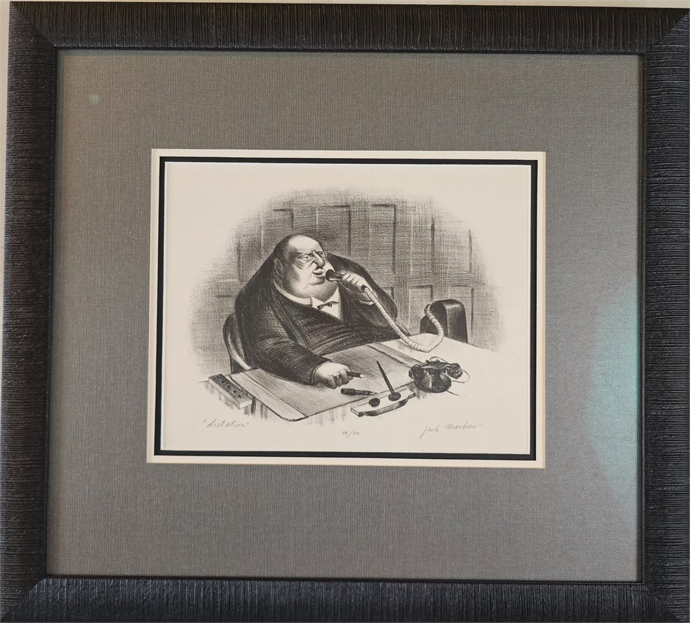 Rust Belt Revival Online Auctions - Jack Markow (1905-1983) "Dictation ...