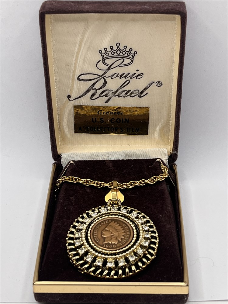 Rust Belt Revival Online Auctions - 1908 Indian Head Cent Pendant ...