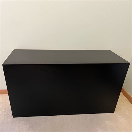 Rust Belt Revival Online Auctions - Cube Television Stand, Matte Black