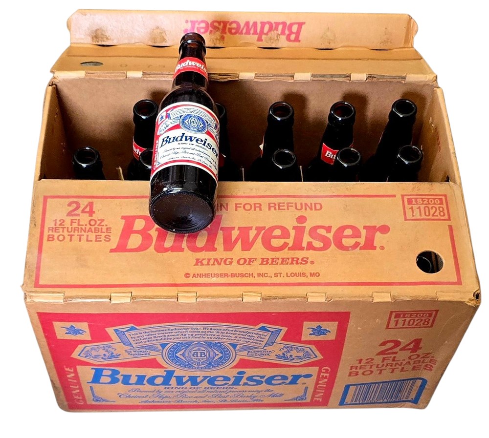 Rust Belt Revival Online Auctions - Vintage Budweiser Beer Case of 24 ...