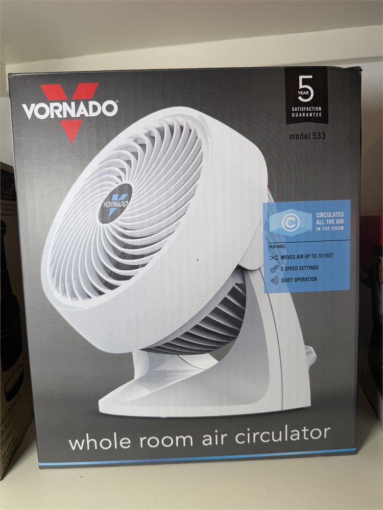 Rust Belt Revival Online Auctions - NIB Vorando Circulating Cooling Fan