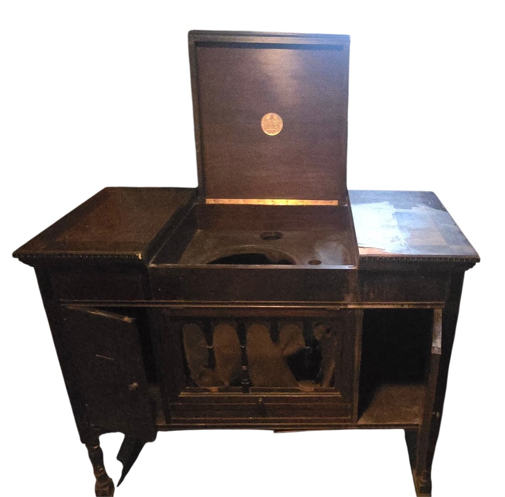 Rust Belt Revival Online Auctions - Antique Cheney Phonograph cabinet