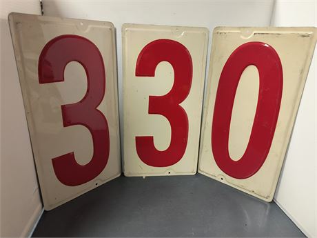 Rust Belt Revival Online Auctions - Vintage Metal Number Signs