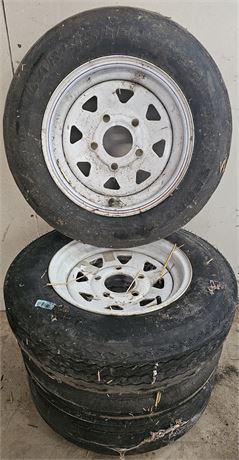 Rust Belt Revival Online Auctions - Four Trailer Rims/Tires
