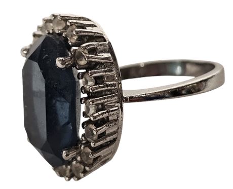 Rust Belt Revival Online Auctions - Sterling Ring with Blue Gemstone