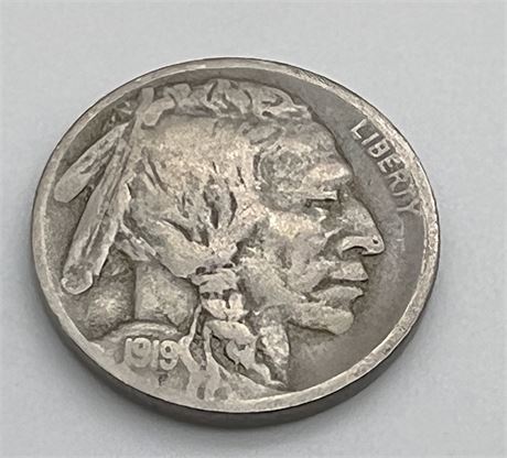 Rust Belt Revival Online Auctions - 1919 S Buffalo Nickel