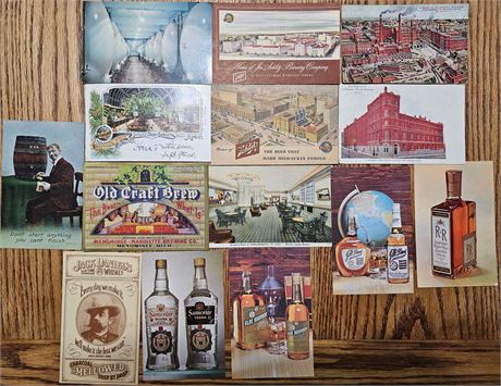 Rust Belt Revival Online Auctions - Assorted Alcohol Postcards