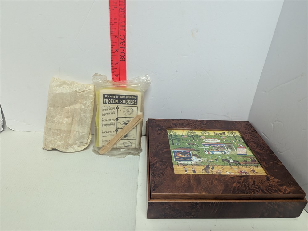 Rust Belt Revival Online Auctions - Decorative Wood Box & Frozen ...