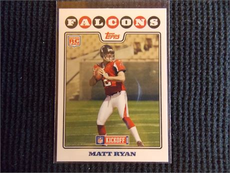 Rust Belt Revival Online Auctions - Matt Ryan rookie card 2008 Topps #166