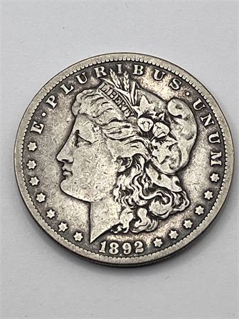 Rust Belt Revival Online Auctions - 1892-CC Morgan Silver Dollar Coin
