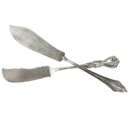 Rust Belt Revival Online Auctions - Sterling Silver Butter Knives, Two (2)