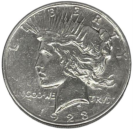 Rust Belt Revival Online Auctions - 1923 US Peace Silver Dollar Coin